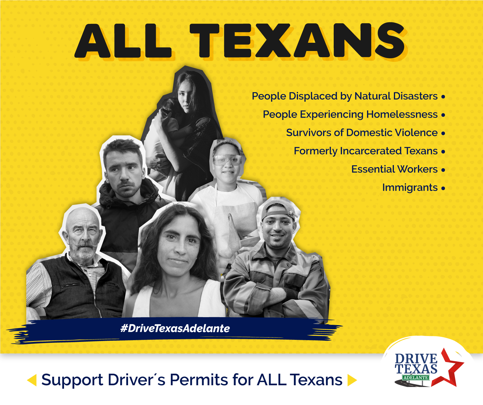 ASK TEXAS LEADERSHIP TO #DRIVETEXASADELANTE - Texas Organizing Project